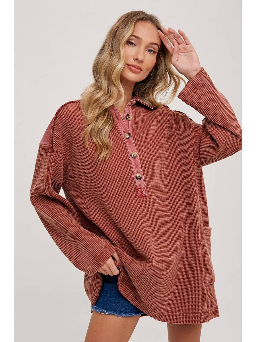 The Thermal Henley Tunic with POCKETS!! :) – One Tooth Guelph