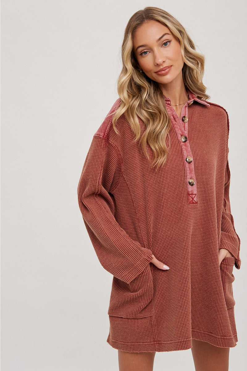 The Thermal Henley Tunic with POCKETS!! :) – One Tooth Guelph
